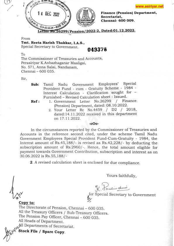 SPF - Interest Calculation - Clarification Letter - Date - 01.12.2022 ... SPF - Interest Calculation - Clarification Letter - Date - 01.12.2022 ...